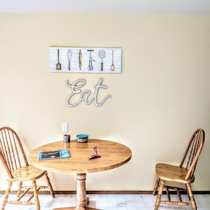 Rustic Eat Sign Wall Decor for Kitchen and Home,distressed Natural ...