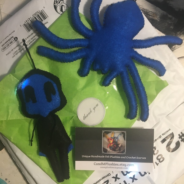 XL Zalgo Demon Doll, Handmade Plushie Decor, Unique Felt Doll, Horror ...