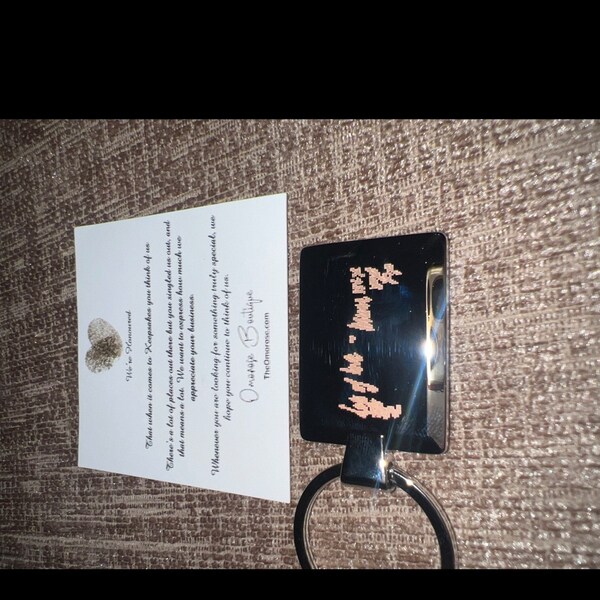 Personalised Key Ring With Handwriting Engraved, Actual Handwriting ...