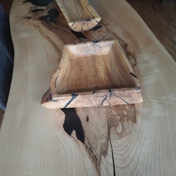 Epoxy Log Bowl - Lathe Turned - Home Decor - Etsy