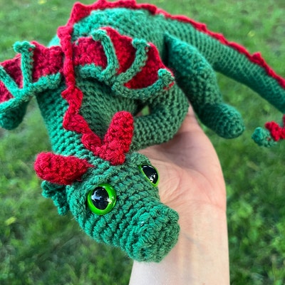 Hydra Three Headed Dragon Crochet Amigurumi Pattern DIGITAL PDF by ...