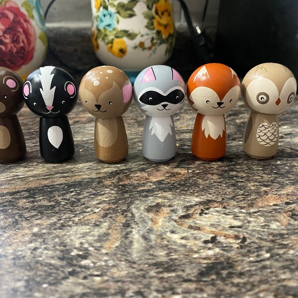 Nutcracker Peg Doll Set - Etsy