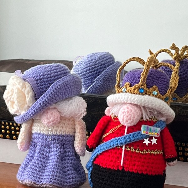King Charles III Coronation Gnome Crochet Pattern, Charles III and ...