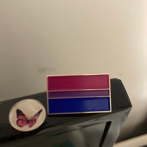 Bisexual Bi Pride Flag Enamel Pin Badge | Etsy