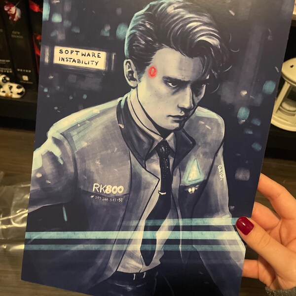 RK1K Postcard Connor X Markus, Detroit Become Human, A6 Art Print ...