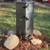 Custom Sized Garden Column W/solar Lighted Top -garden Pillar - Water ...
