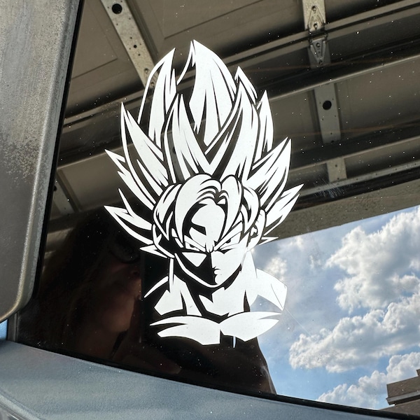 Vinyl Decal Super Saiyan Goku Decal - Etsy