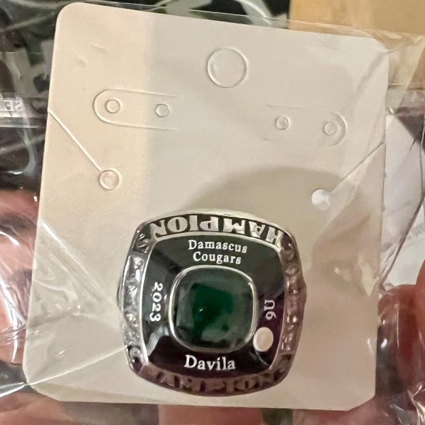 Custom Text and Color Championship Ring - Football, Baseball ...