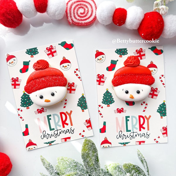 Printable Cookie Card - Merry Christmas - 3.5"x5" - Etsy