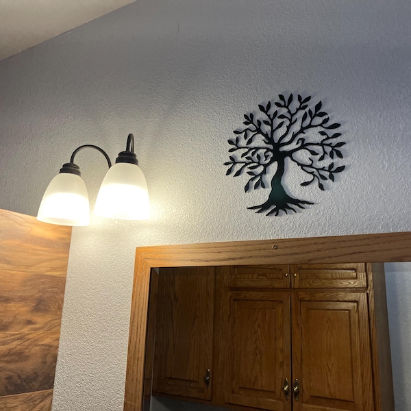 Olive Tree of Life Metal Wall Hanging | Olive Tree Sign | Family Tree ...