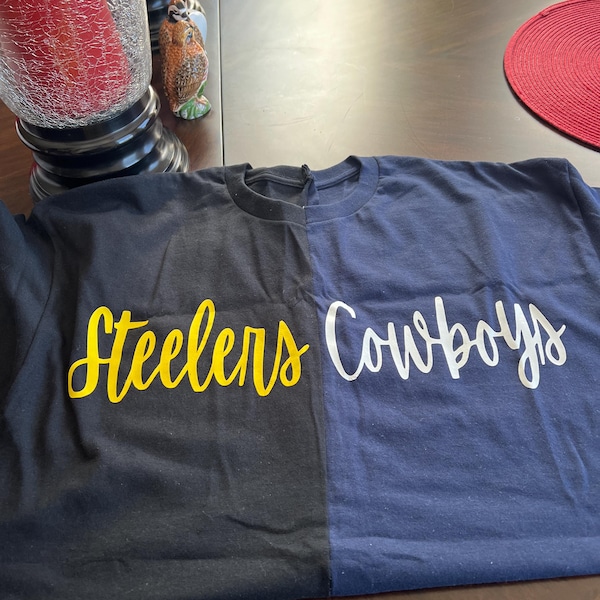 Half and Half College T Shirt - Etsy