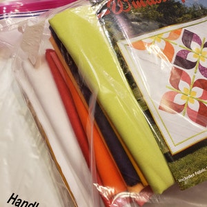 Modern Quilt Kit Using Windswept Pattern. Kit Contains Fabrics for the ...