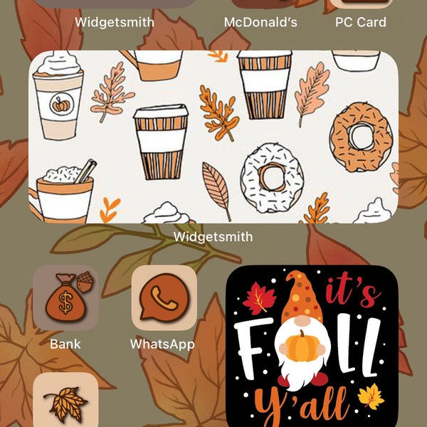 150+ HAND DRAWN Halloween & Fall iPhone App Icons | Ios 17 Fall ...