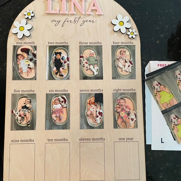 One Year of - My First Year - Birthday Photo Board - Party Supplies ...