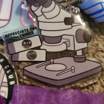 Microscope Keychain Laboratory Scientist MLT MST - Etsy