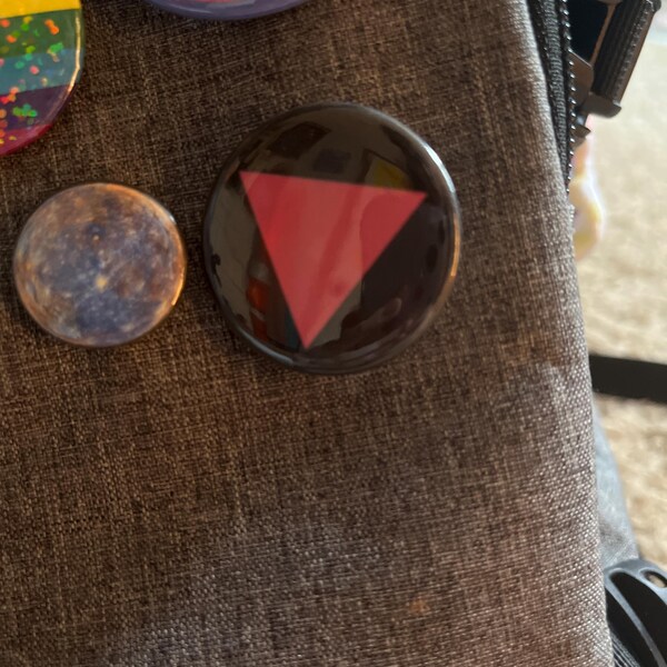 Aroace Aro Ace Pride Flag Pin Round Circle Button 1 Pin 1.5 Pin 2.25 ...