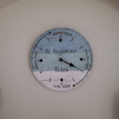 Tide Clock Personalized Beach Tide Clock - Etsy