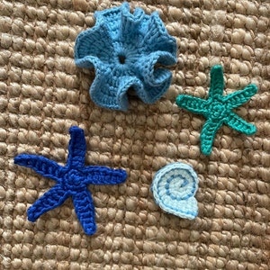 Crochet Pattern Sea Shell Applique, Sea Motif - Etsy
