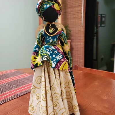 New African American Handmade Angel for Tree Top, Black Christmas Angel ...