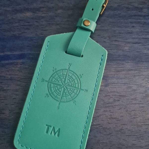 Personalized Leather Luggage Tag, Personalized Travel Gift, Wedding ...