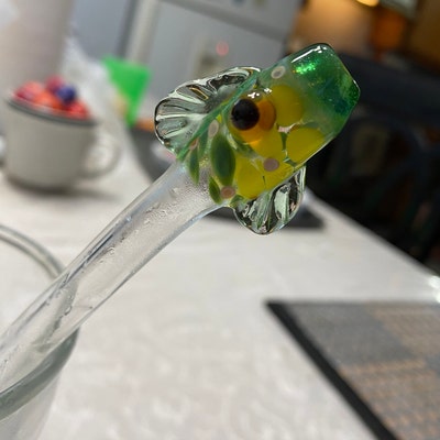 Fish GLASS STRAW Custom Straws Glass Straws Fish Straws Reusable Straws ...