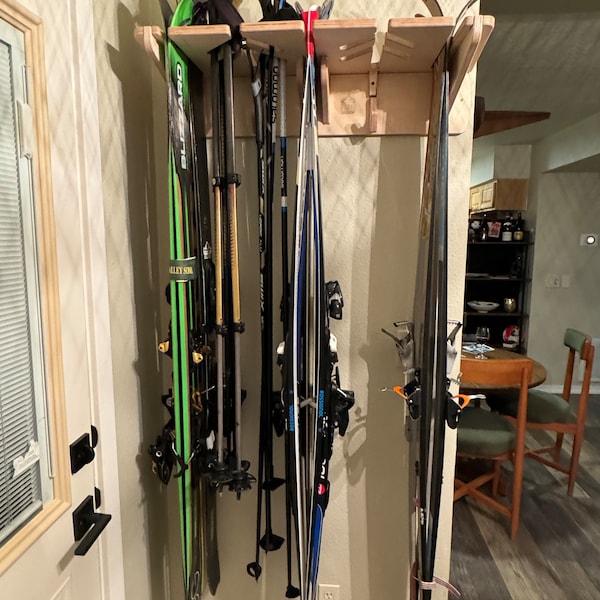The APRES Vertical Ski Storage Rack - Etsy