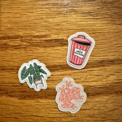 Small Orange Frog Mini Stickers Waterproof Waterbottle Stickers Tiny ...