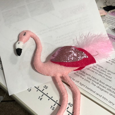 Felt Flamingo Pattern Felt Pattern Flamingo Nursery Flamingo Ornament ...