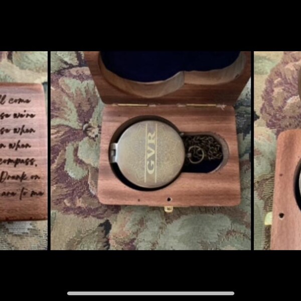 Customizable Compass With Personalized Message Perfect for Travelers ...