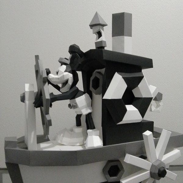 Papercraft Little Dog, Pluto, Pdf, SVG, DXF Format Compatible With ...