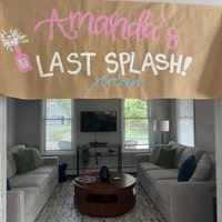 Congrats Brown Butcher Paper Sign Engagement Decor Banner Surprise ...