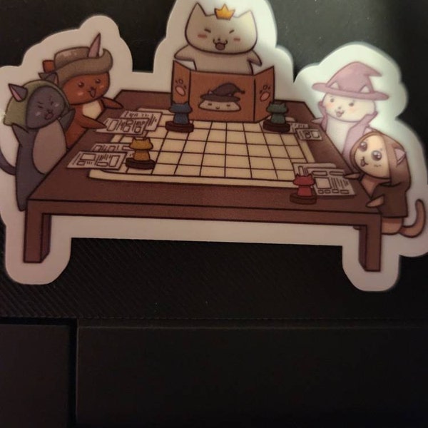 Cats Playing Rpg Sticker | Rpg Sticker | Tabletop Gaming Sticker | RPG ...