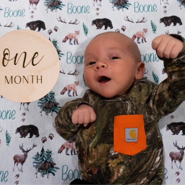 Woodland Swaddle, Infant Blanket, Bear Swaddle Blanket, Baby Boy ...