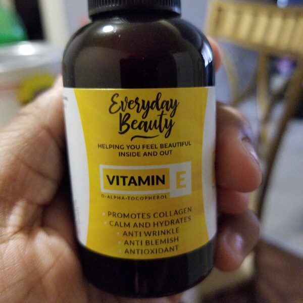Organic Vitamin E Oil for Scars -USDA Certified 100% All Natural Plant ...