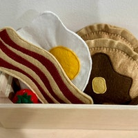 Felt Food Pasta Set Pretend Play Plush Toy Kids Play Kitchen Food ...