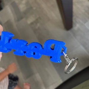 Personalized Custom Name Tag Keychain Keyring Zipper Pull - Etsy