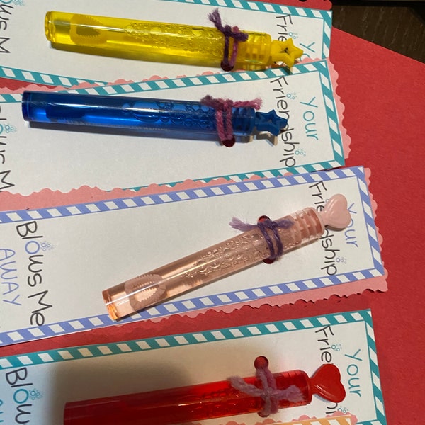 Bubble Valentines Tag, Blow Me Away Bubble Valentine Card, Valentine ...