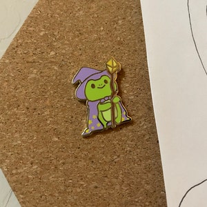 Yer a Wizard Froggy Enamel Pin / Halloween, Frog, Dnd, Dungeons and ...