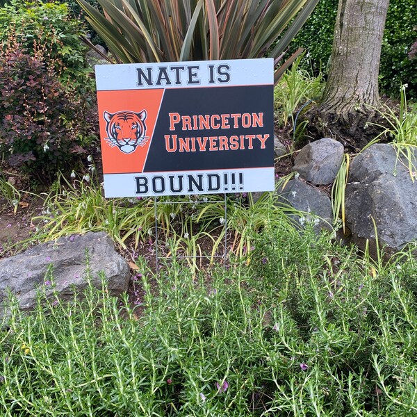 Personalized College Bound Yard Sign, College Logo Sign, Custom ...
