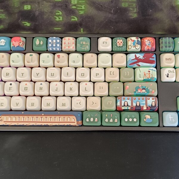 Ghibli Kiki Anime Japanese Style Keycap 140 Set | PBT Custom & Handmade ...