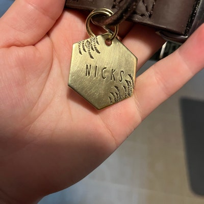 Night at the Forest Dog Tag Wolf Howling Husky Trees - Etsy