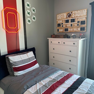 Basketball Scoreboard Various Sizes Hanging Wood Artwork Sports-themed ...