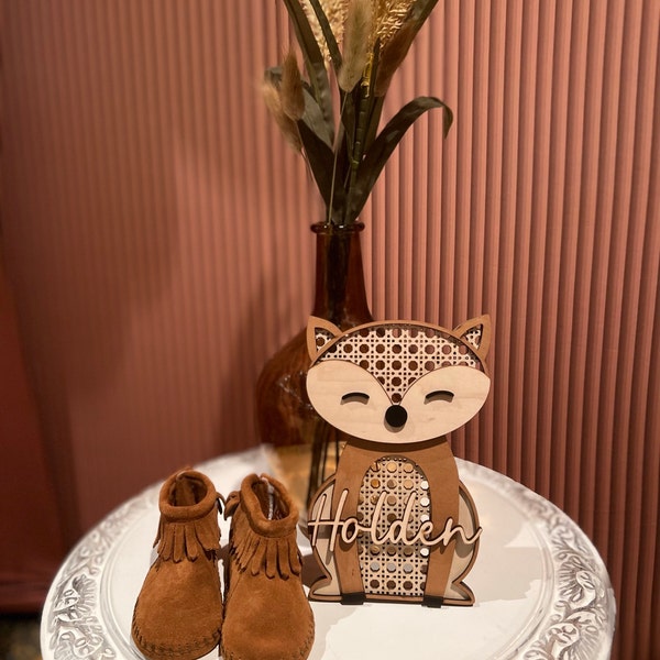 Rattan Fox, Finished Product Rattan Fox, Nursery Decor, Boho Nursery ...