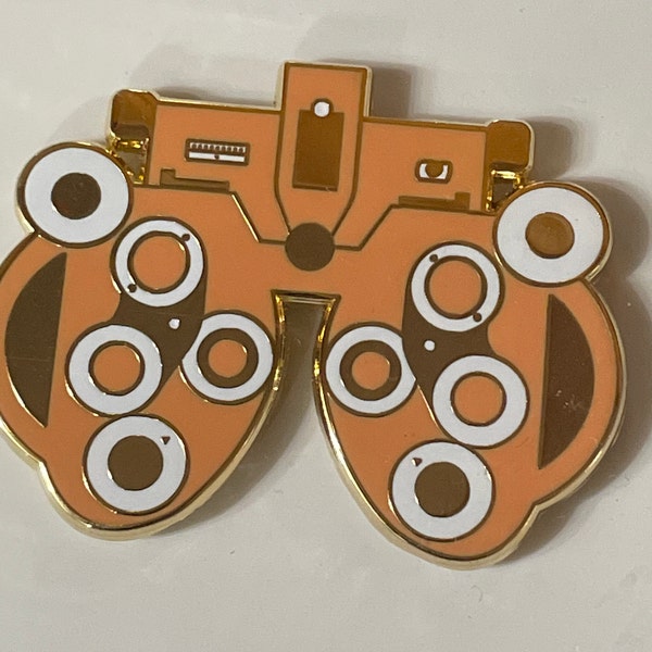 Coral Pink Optometry Enamel Pin - Optometrist Eye Doctor Graduation ...