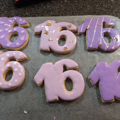 16 Sixteen Number Cookie Cutter and Fondant Cutter and Clay Cutter - Etsy