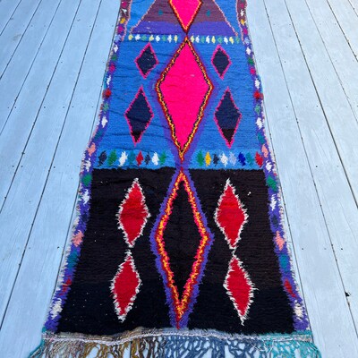 Runner Rug Orange Handmade Rug Sheep Wool Runner Moroccan - Etsy