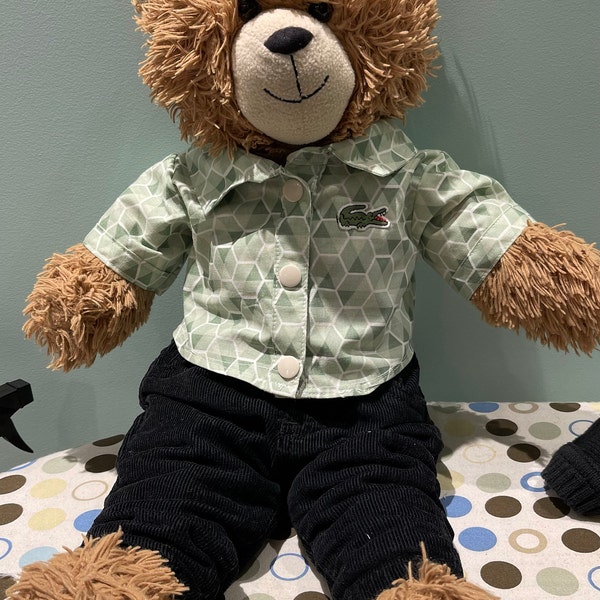 TEDDY BEAR SHIRT Pdf Pattern Fits 15-18 Inch Teddy Bears Such as Build ...