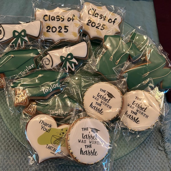 Graduation Cookies 2025, University Logo Cookies - Etsy