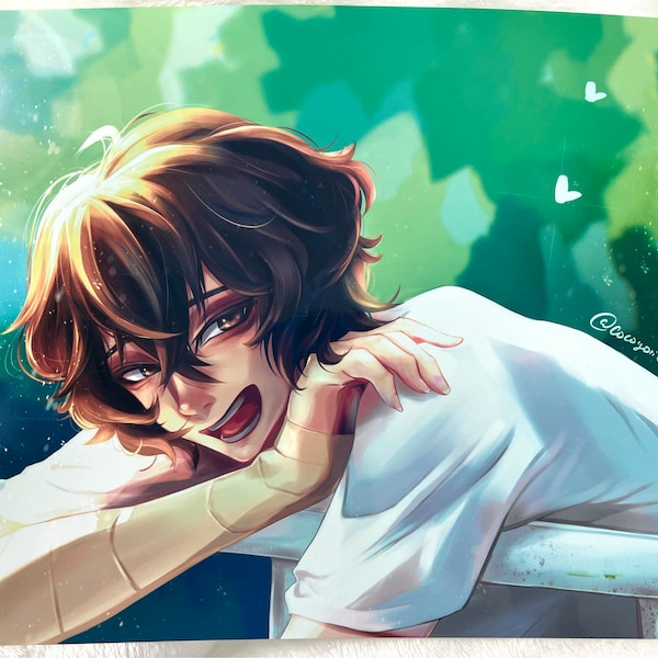 Fanart Summer Osamu Dazai BSD Print | Bungo Stray Dogs Lights Inspired ...