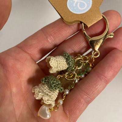 Micro Crochet Keychains with Customizable Crochet Charms - Etsy
